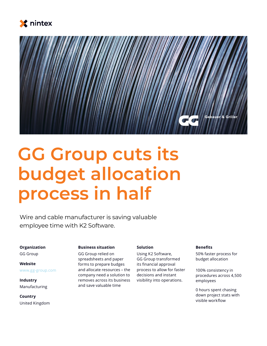 Case Study GG Group Cuts Its Budget Allocation Process In Half Case Study GG Group Cuts Its Budget Allocation Process In Half