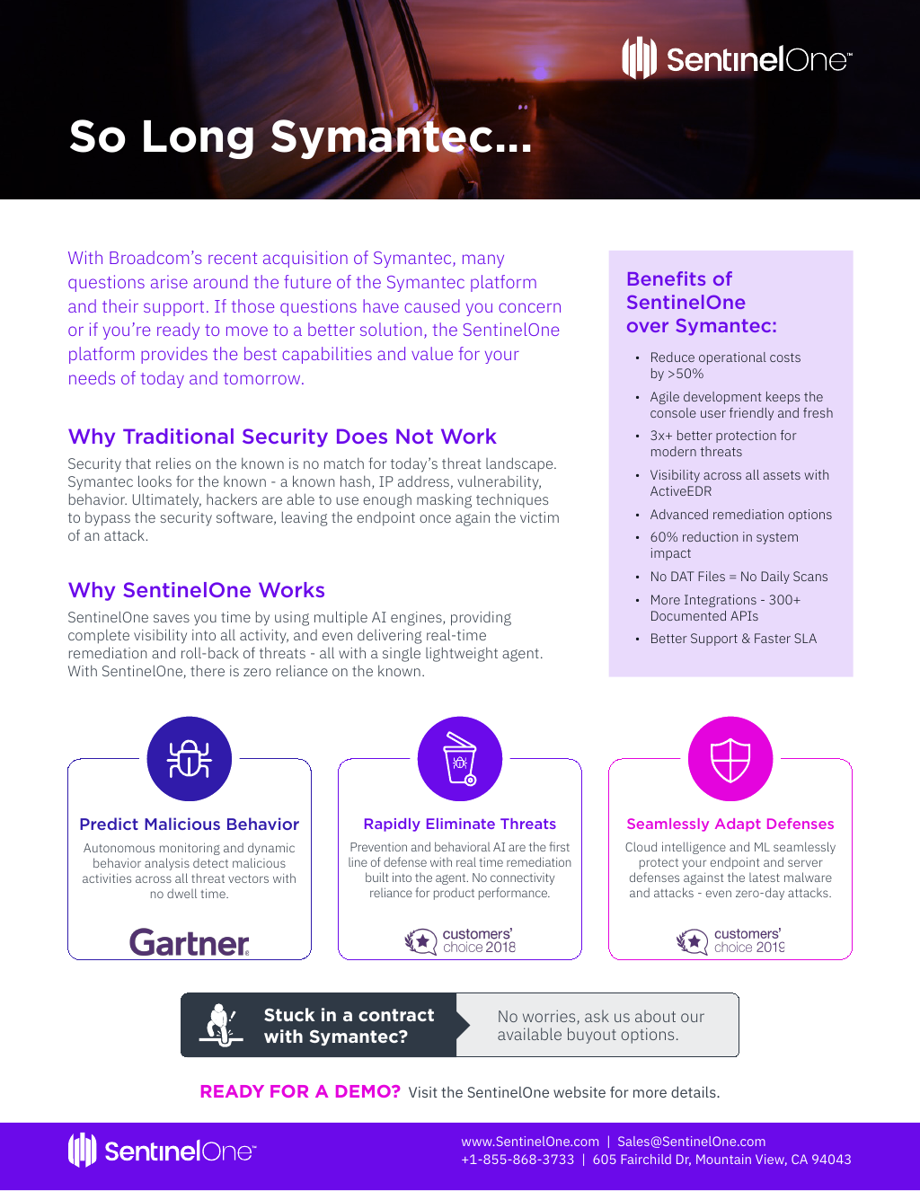 SentinelOne: Subsiding Symantec