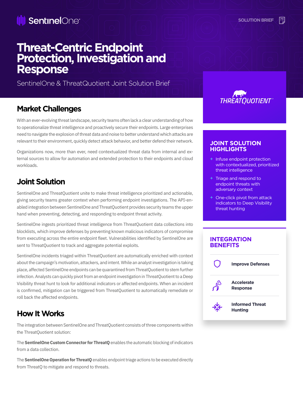 Threat-Centric Endpoint Protection, Investigation, and Response