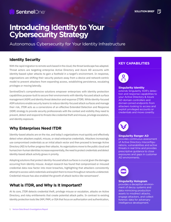 Introducing Identity to Your Cybersecurity Strategy