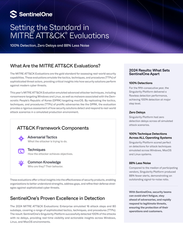 Setting the Standard in MITRE ATT&CK® Evaluations 2024