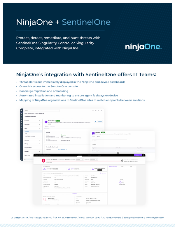 SentinelOne & NinjaOne Joint Solution Brief