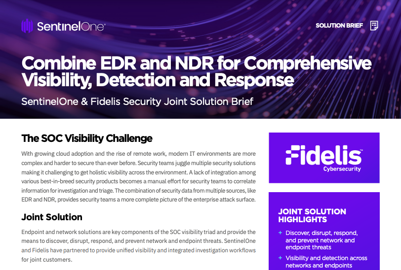 Combine EDR and NDR for Comprehensive Visibility, Detection and ...