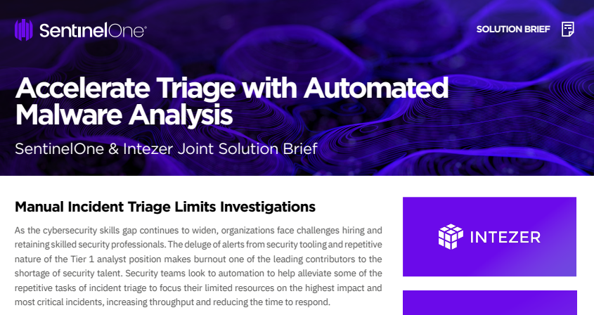 Accelerate Triage with Automated Malware Analysis