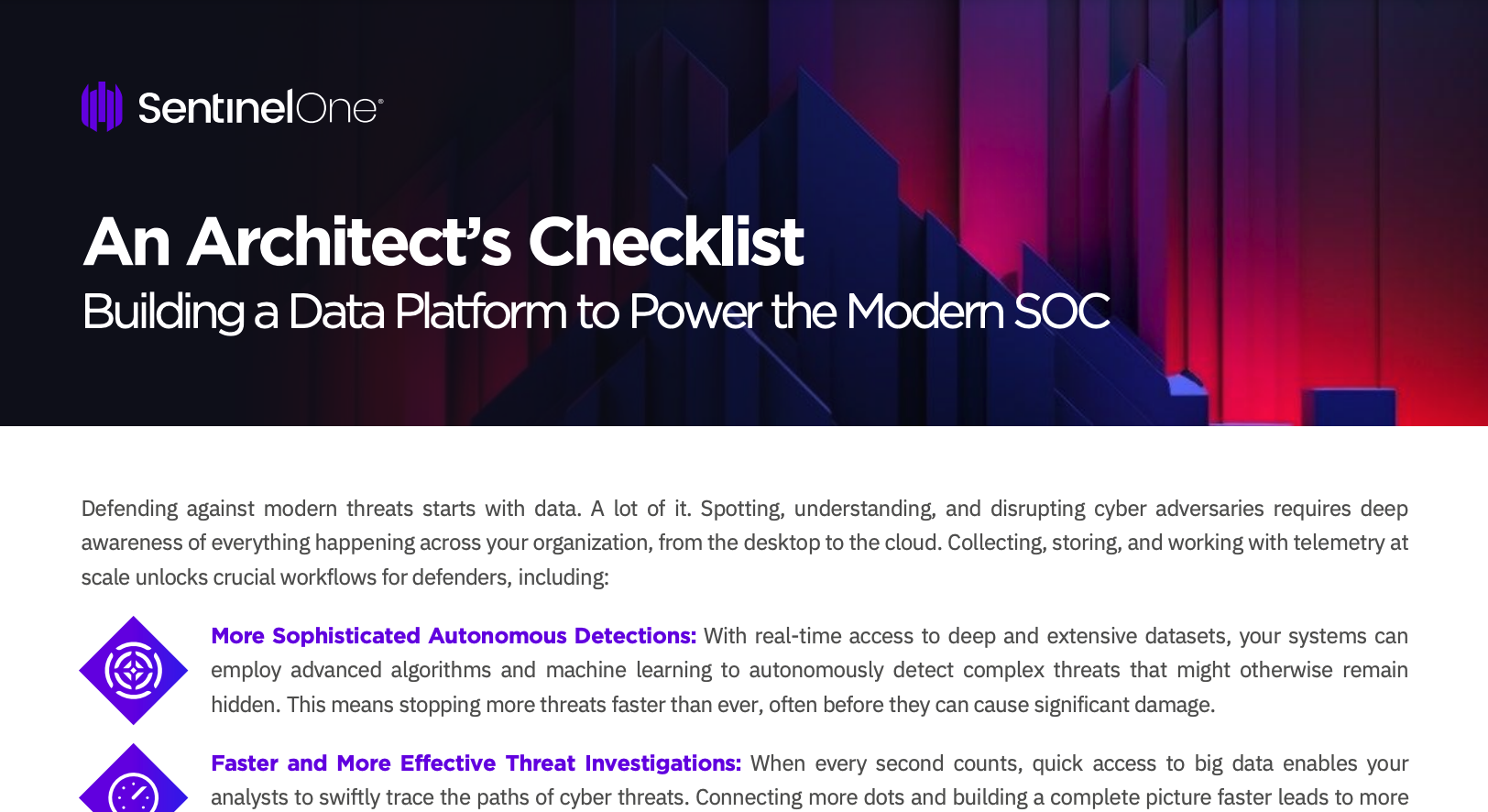 An Architect's Checklist Building A Data Platform To Power The Modern SOC