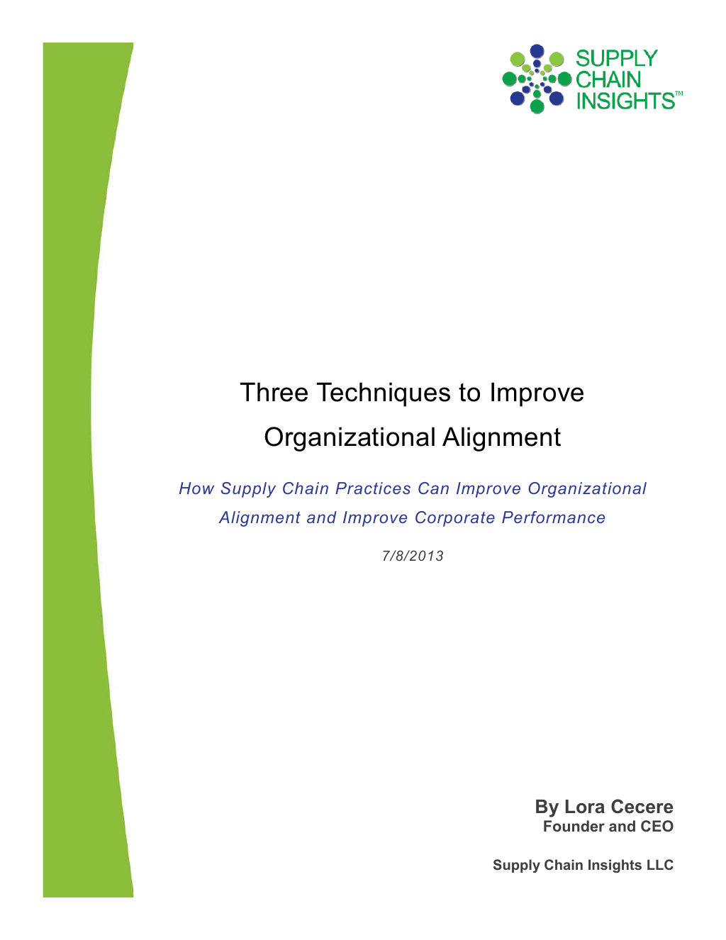 Supply Chain Insights: Three Techniques to Improve Organizational Alignment