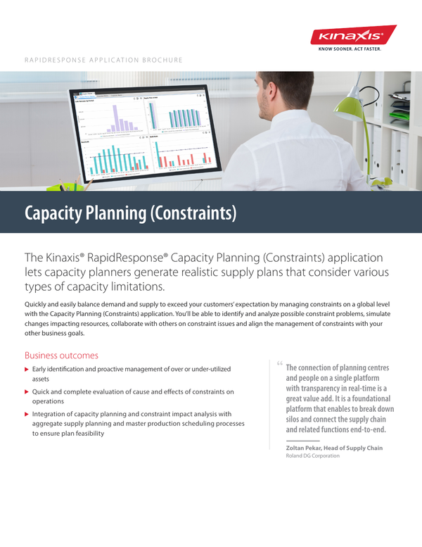 Capacity Planning (Constraints)