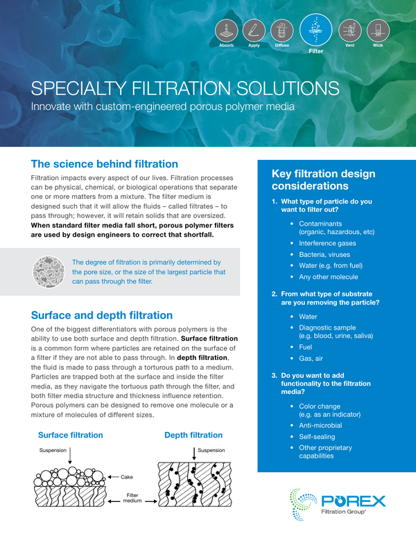 Specialty Filtration Solutions