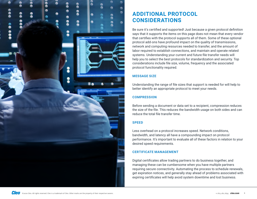 Security Checklist and Data Transfer Protocols
