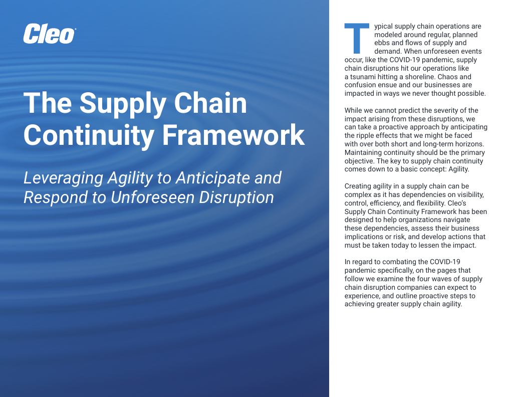The Supply Chain Continuity Framework