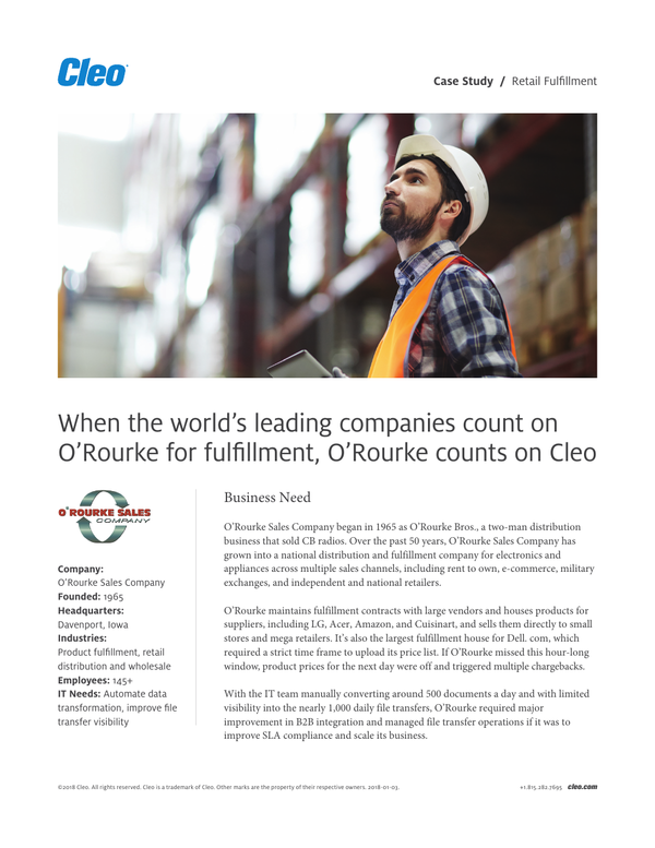 Case Study: O'Rourke Sales Company