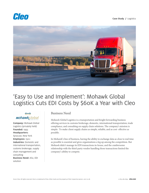Case Study: Mohawk Global Logistics