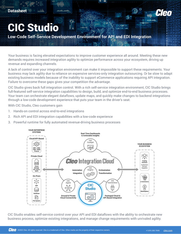 CIC Studio Datasheet