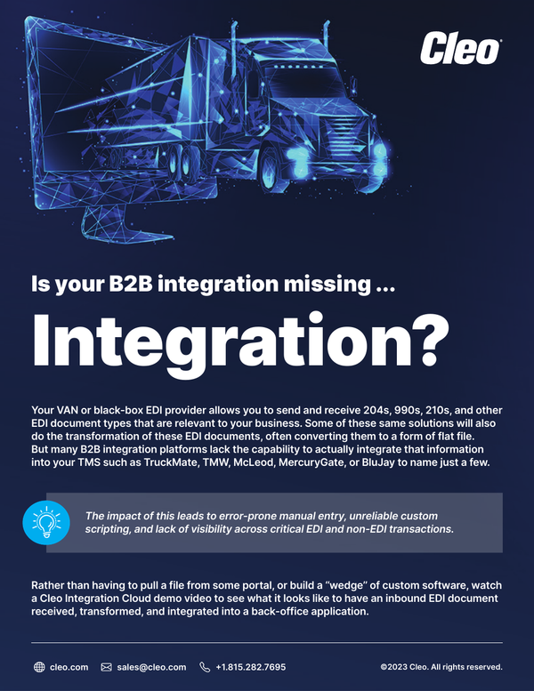 Logistics EDI/API Technology