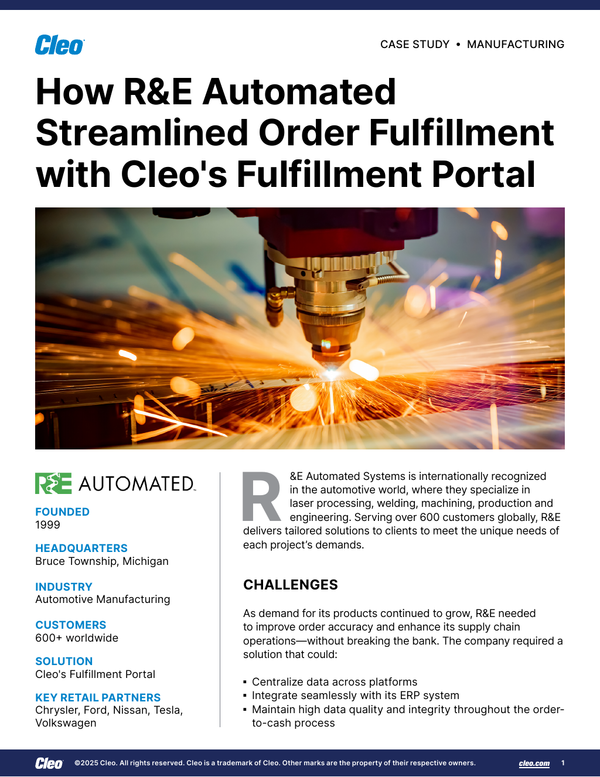 R&E Automated | A Cleo Web EDI Case Study