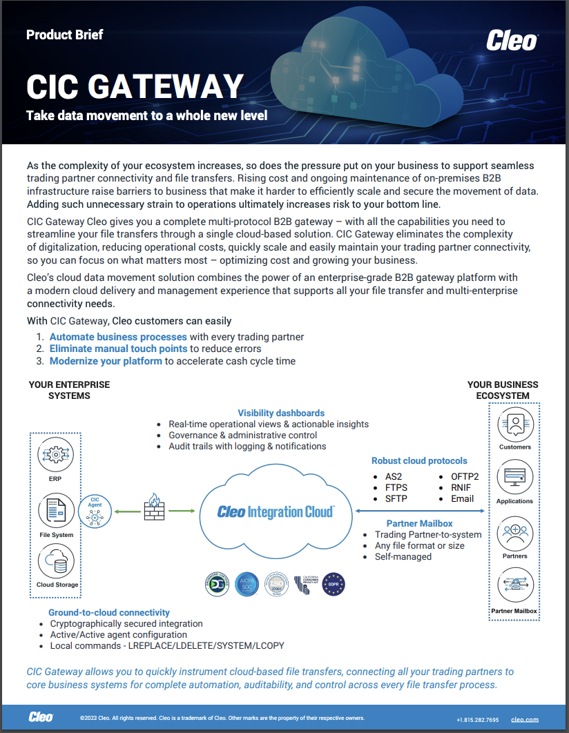 CIC Gateway Product Brief