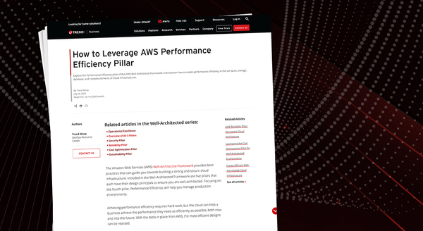 How to Leverage AWS Performance Efficiency Pillar