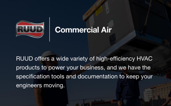 Ruud Commercial Air | Packaged, Split, and IAQ | Commercial HVAC ...
