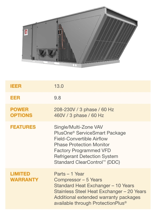 RGEHYB360 | Resolute Packaged Gas Electric | Rheem Commercial Air