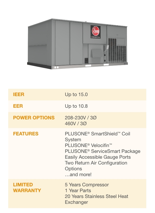 RGEG2T | Renaissance Packaged Gas Electric | Rheem Commercial Air