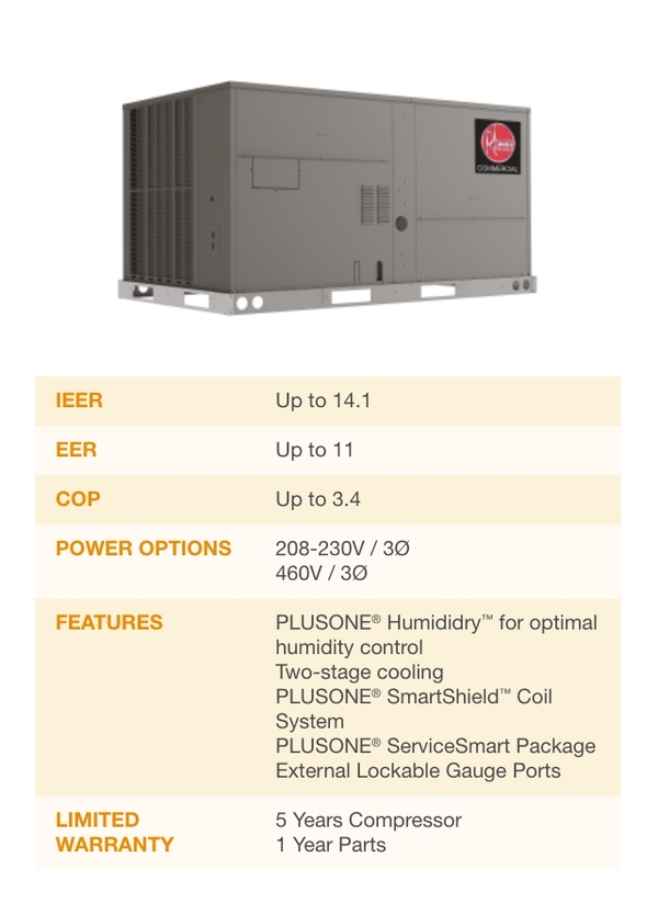 RHPCZT | Renaissance Packaged Heat Pump | Rheem Commercial Air