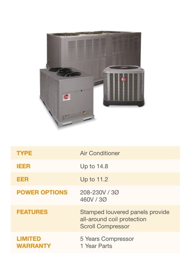 Commercial Split Air Conditioning | A/C and Heat Pumps | Rheem ...