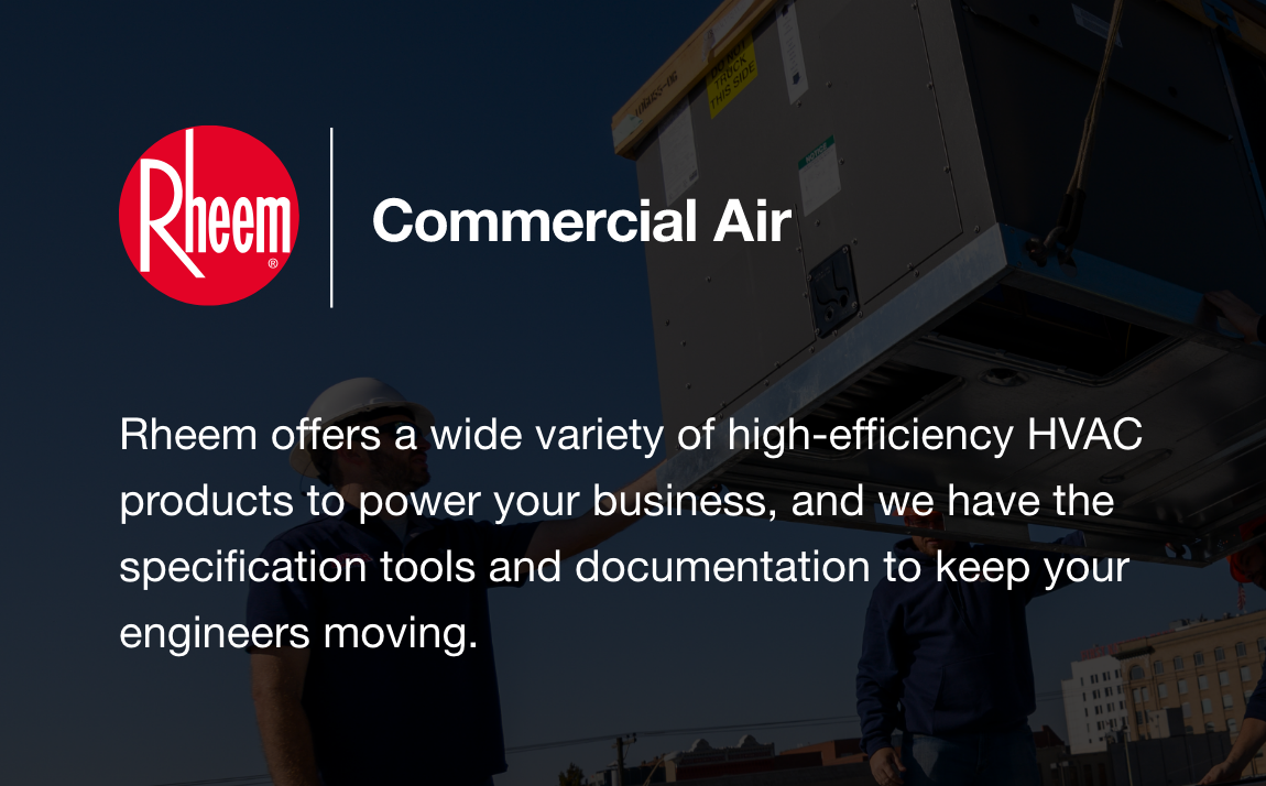 Rheem Commercial Air | Packaged, Split, and IAQ | Commercial HVAC ...