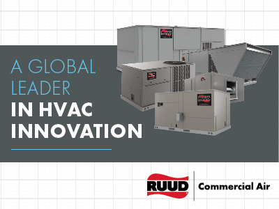 Ruud Global Leader in HVAC Innovation | Ruud Commercial Air | Commercial Heating and Cooling