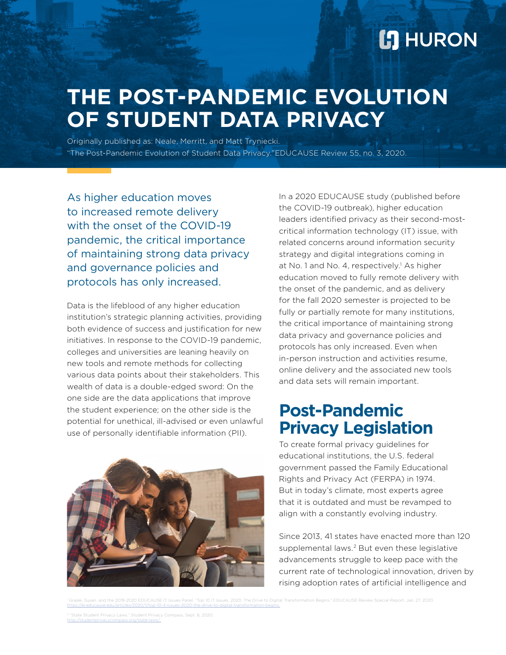 Meeting Higher Education Data Privacy Challenges