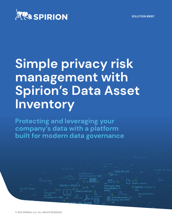 Solution Overview: Control your data threat surface with Spirion SDV³™ Sensitive Data Risk Dashboard
