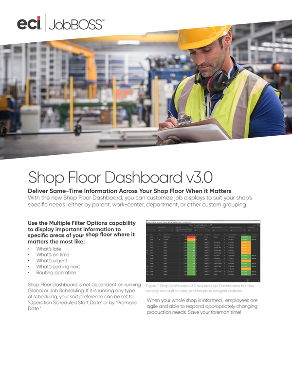 Shop Floor Dashboard