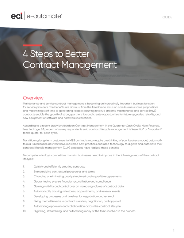 4 Steps To Better Contract Management