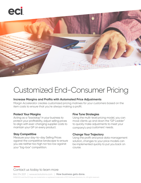 Customized End Consumer Pricing