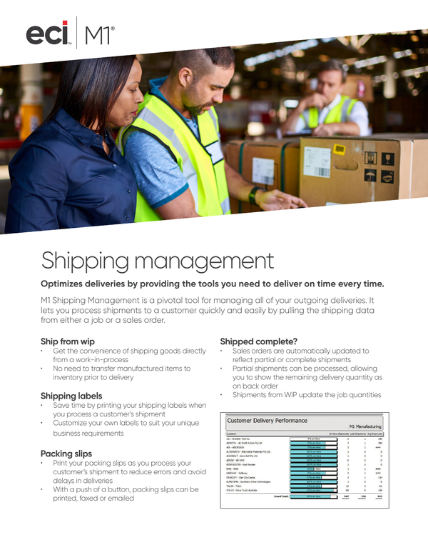 Shipping management