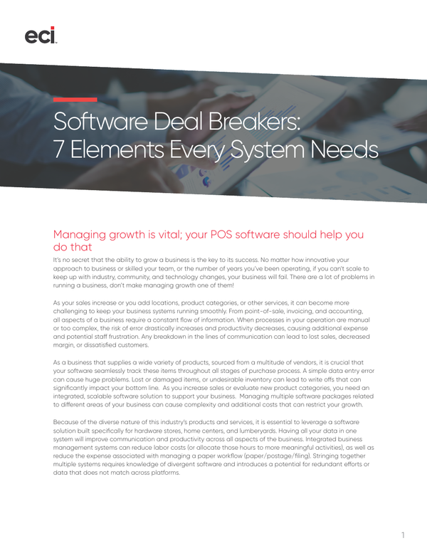 Software Deal Breakers: 7 Elements Every System Needs