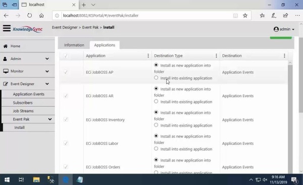 Customer Install KnowledgeSync V10.1