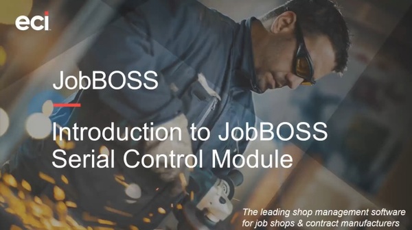 JobBOSS Serial Control Video