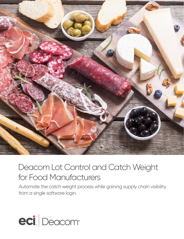 Deacom ERP Lot Control and Catch Weight for Food Manufacturers