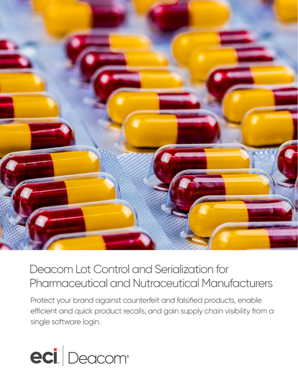 Deacom ERP Lot Control and Serialization for Pharmaceutical and ...