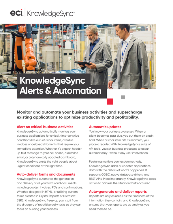 Knowledge Sync Alerts & Automation Overview