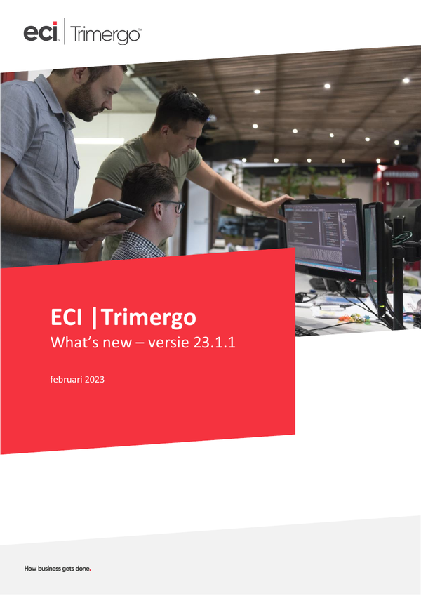 Nieuwe Functionaliteiten In Trimergo T2 23.1.1