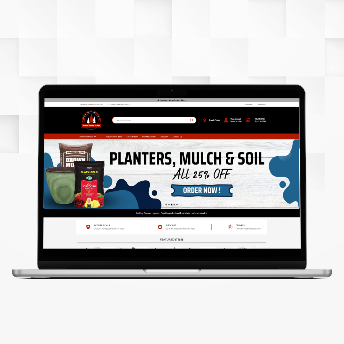 Making Dreams Happen | Spruce eCommerce Website