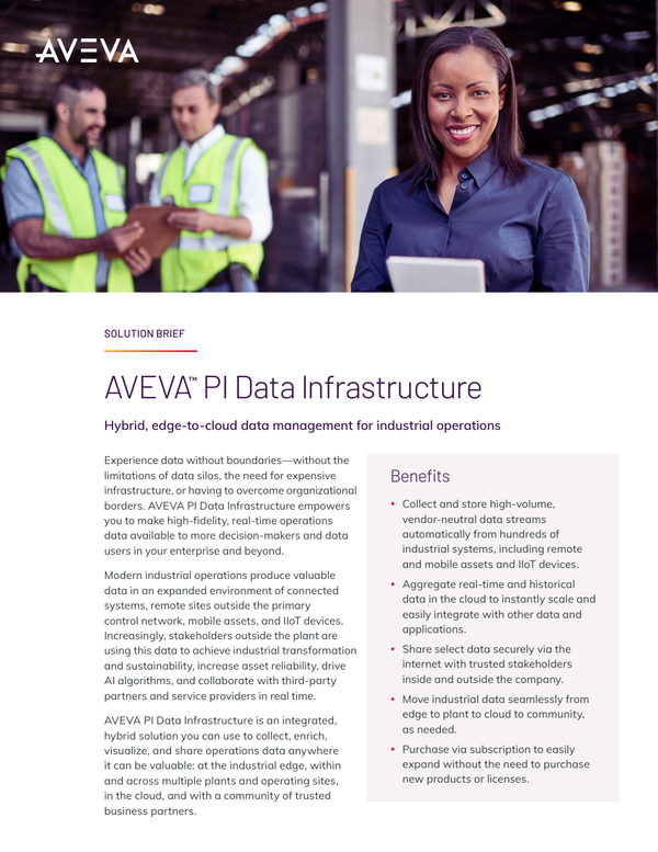 [Brochure] AVEVA™ PI Data Infrastructure