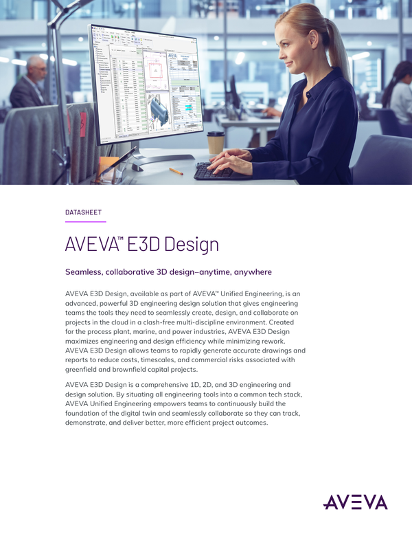 [Datasheet] AVEVA E3D Design