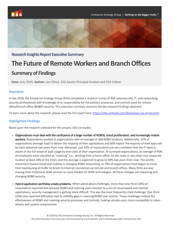 Research Insights Report Executive Summary: The Future of Remote ...