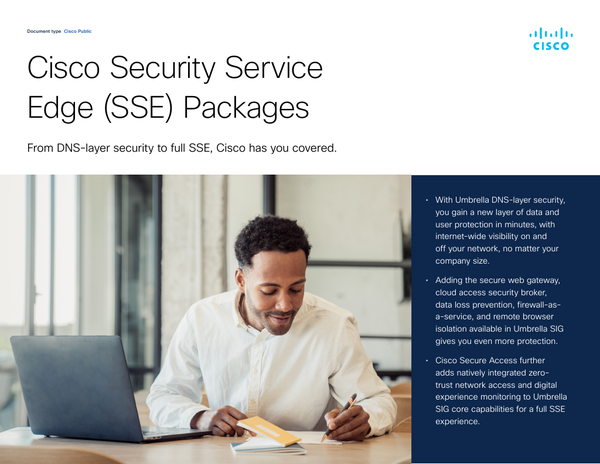 Cisco Security Service Edge (SSE) Packages