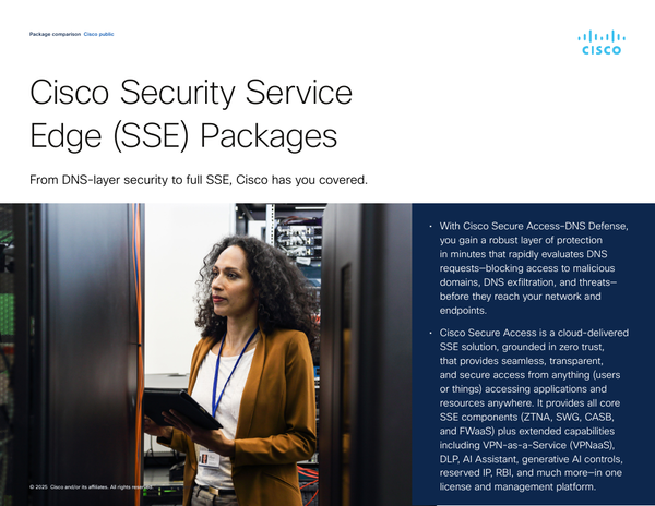 Cisco Security Service Edge (SSE) Packages