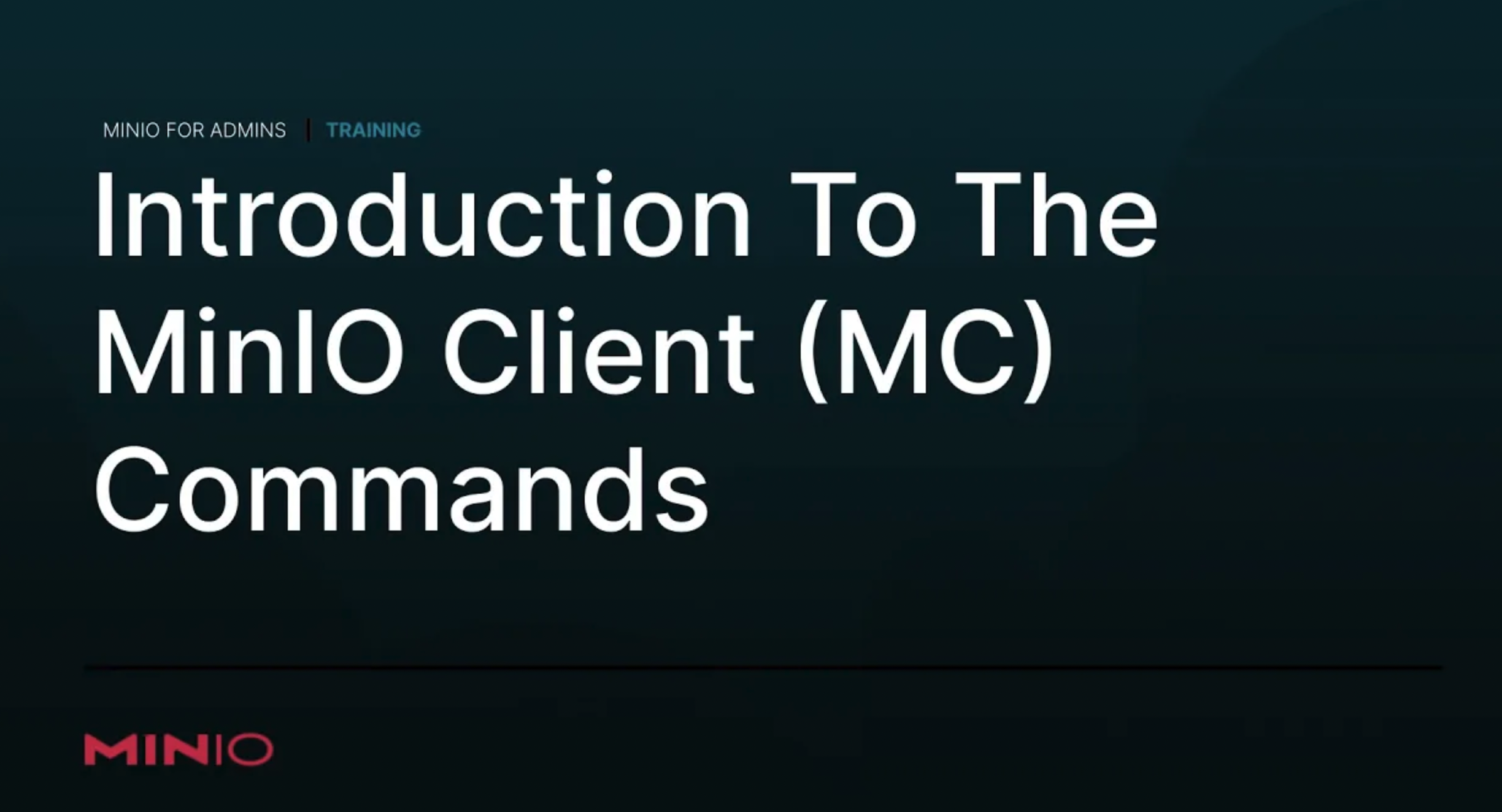 Introduction to MinIO Client (MC) Commands