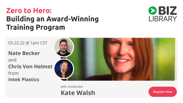 Zero to Hero: Building an Award-Winning Training Program