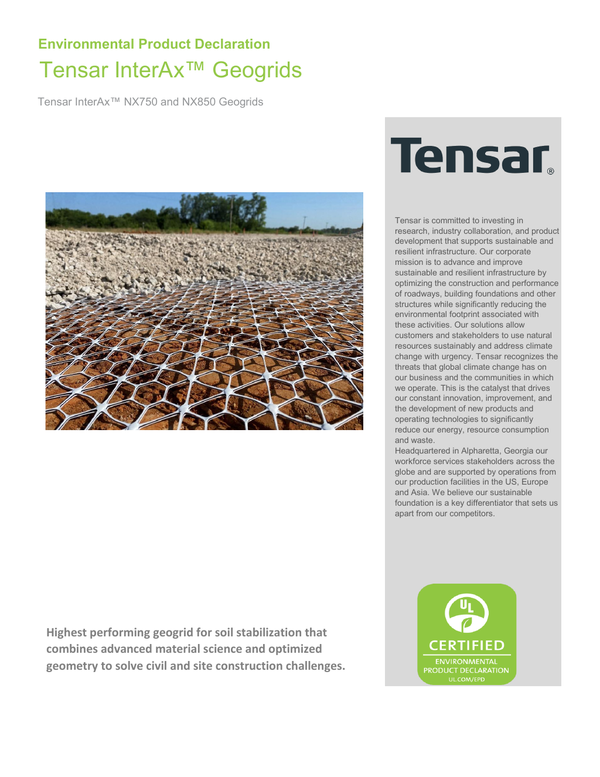 Tensar InterAx Geogrid EPD